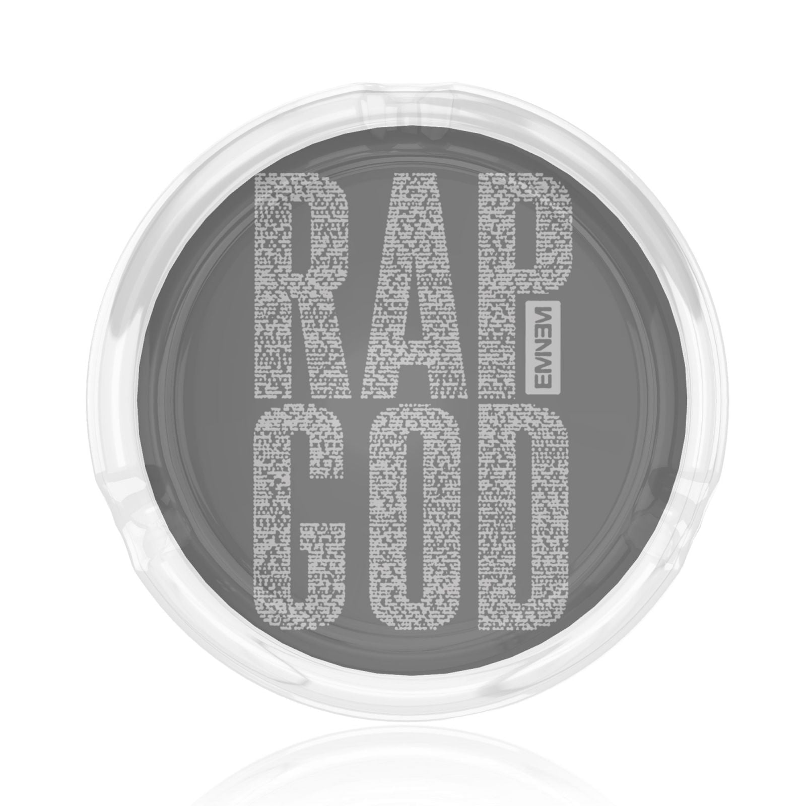 Eminem Rap God Lyrics Logo Round Glass Ashtray 3d Printing For Indoor ...