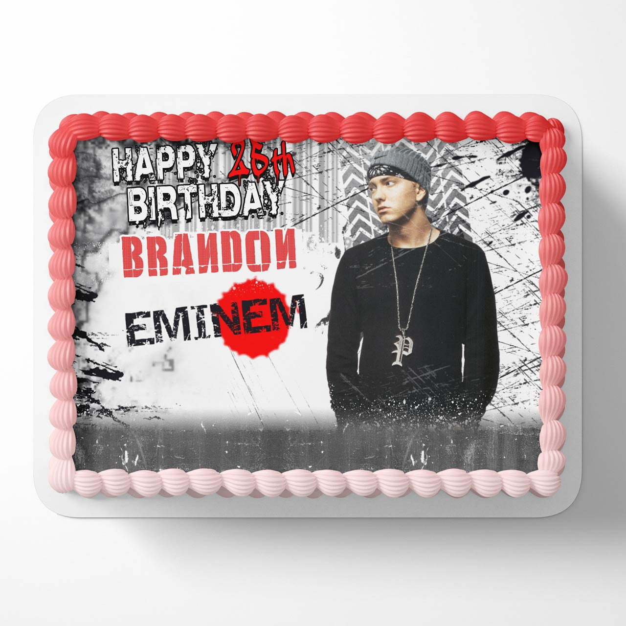 Eminem Rapper Edible Icing Cake Wrap Cake Image Icing Sugar Sheet ...