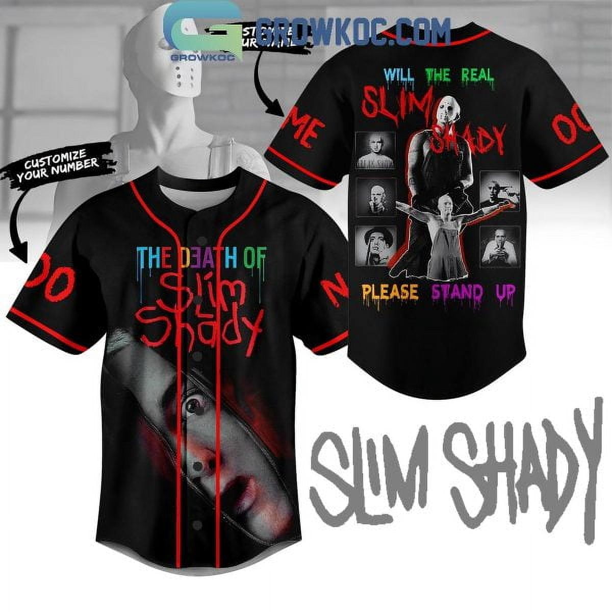 Eminem Real Slim Shady Please Stand Up Personalized Baseball Jersey ...