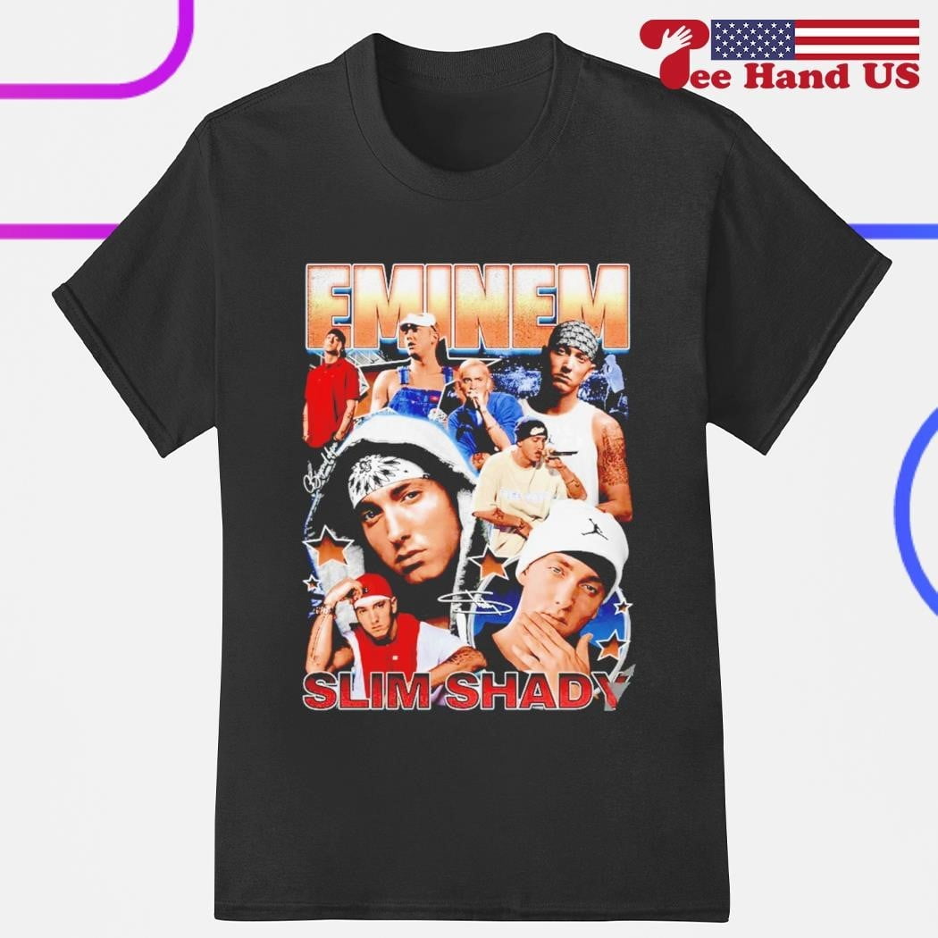 Eminem Slim Shady Rapper Graphic Signature 2024 Shirt - Walmart.com