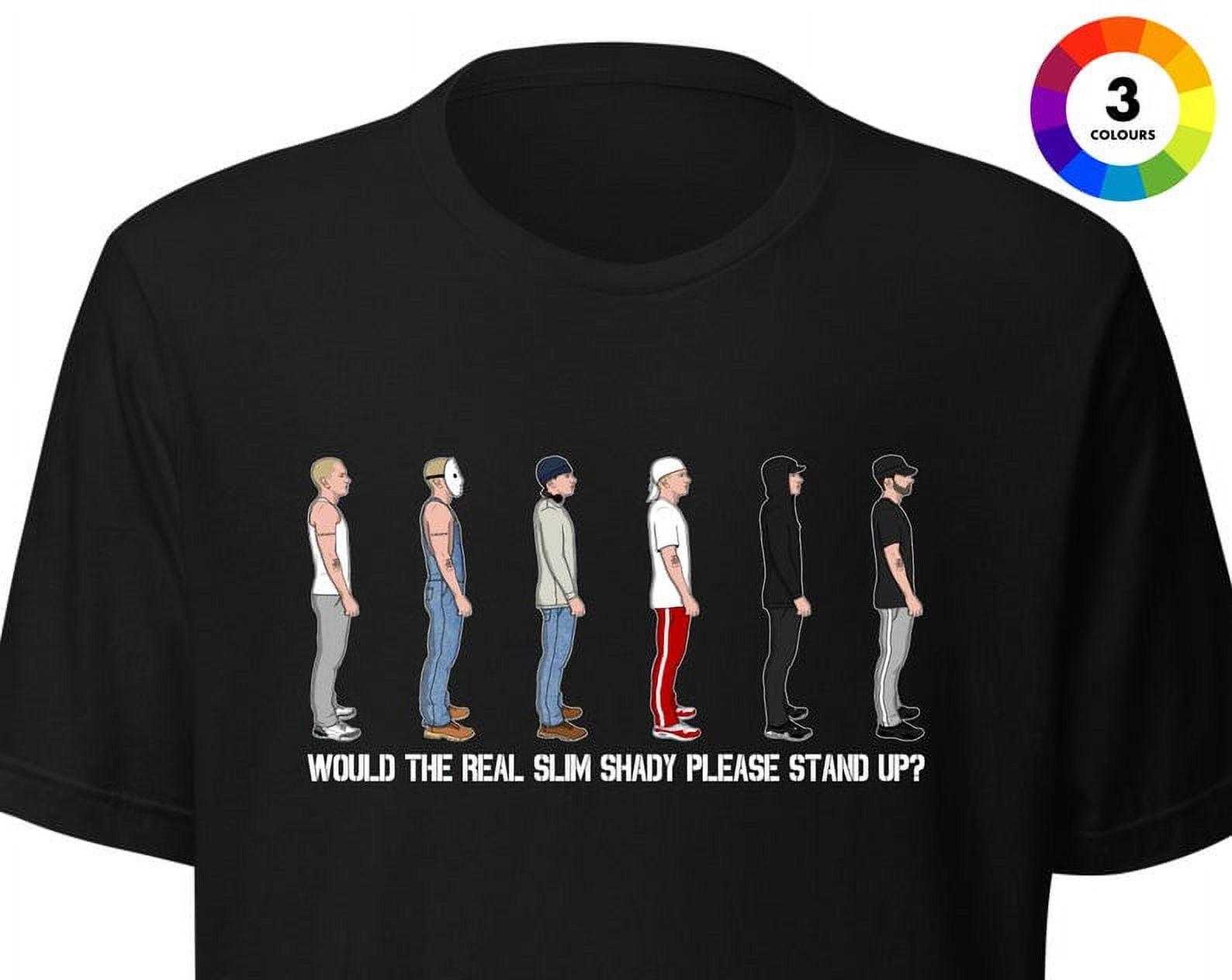 Eminem Slim Shady T-Shirt - Detroit Rapper Hip Hop - Walmart.com