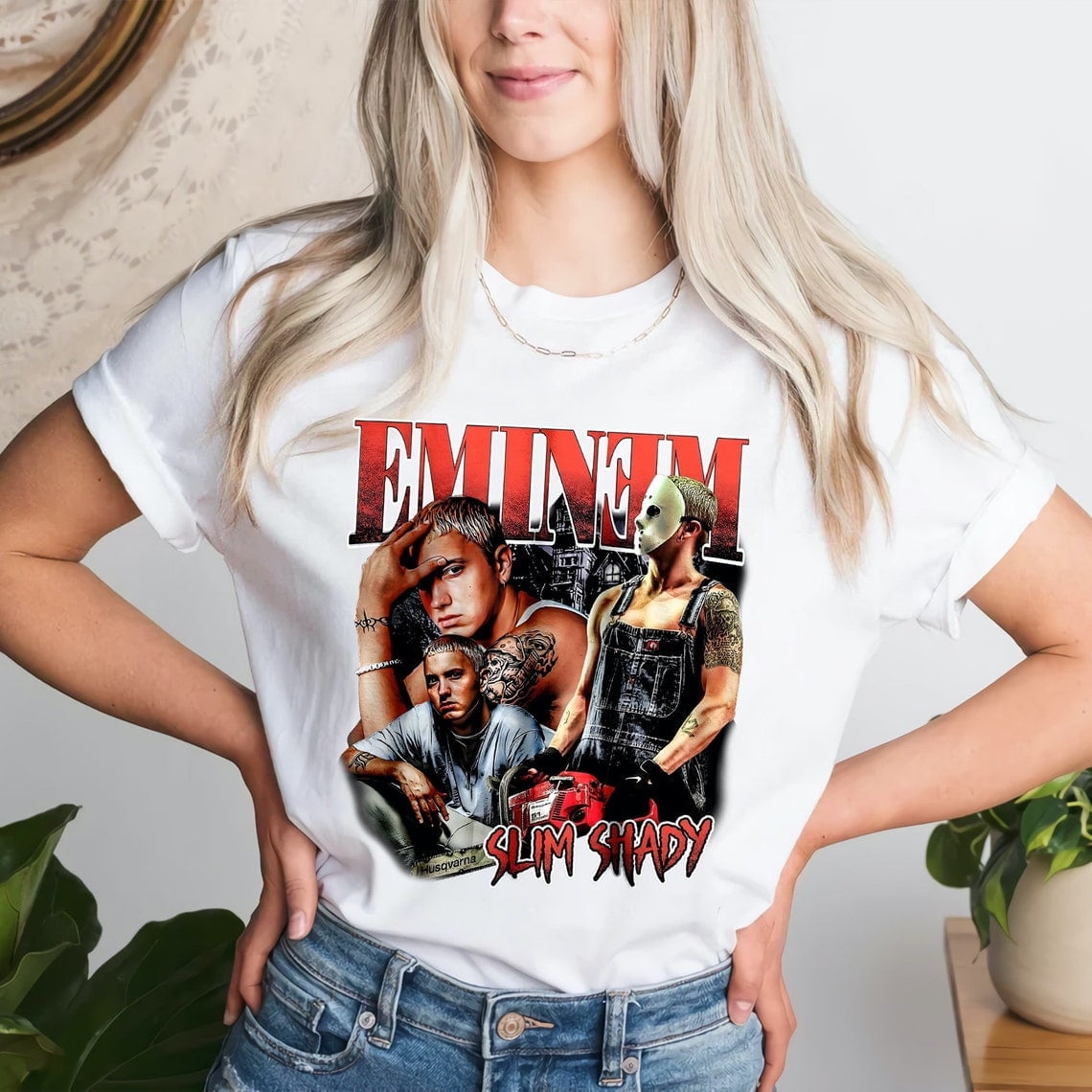 Eminem Slim Shady T-Shirt ,Eminem Slim Shady Vintage Tee, Fan Gift ...