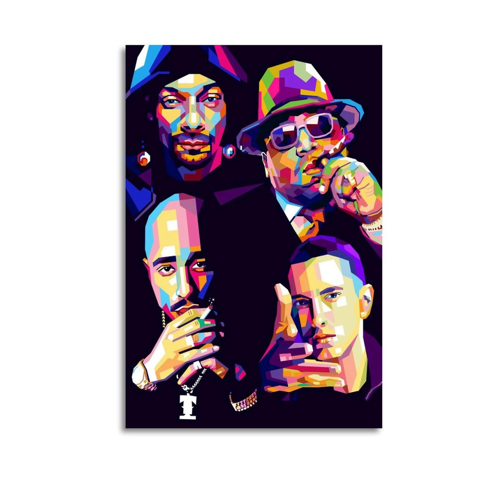 Eminem T Upac Snoop Dogg.webp Canvas Modern Poster Wall Art Prints ...