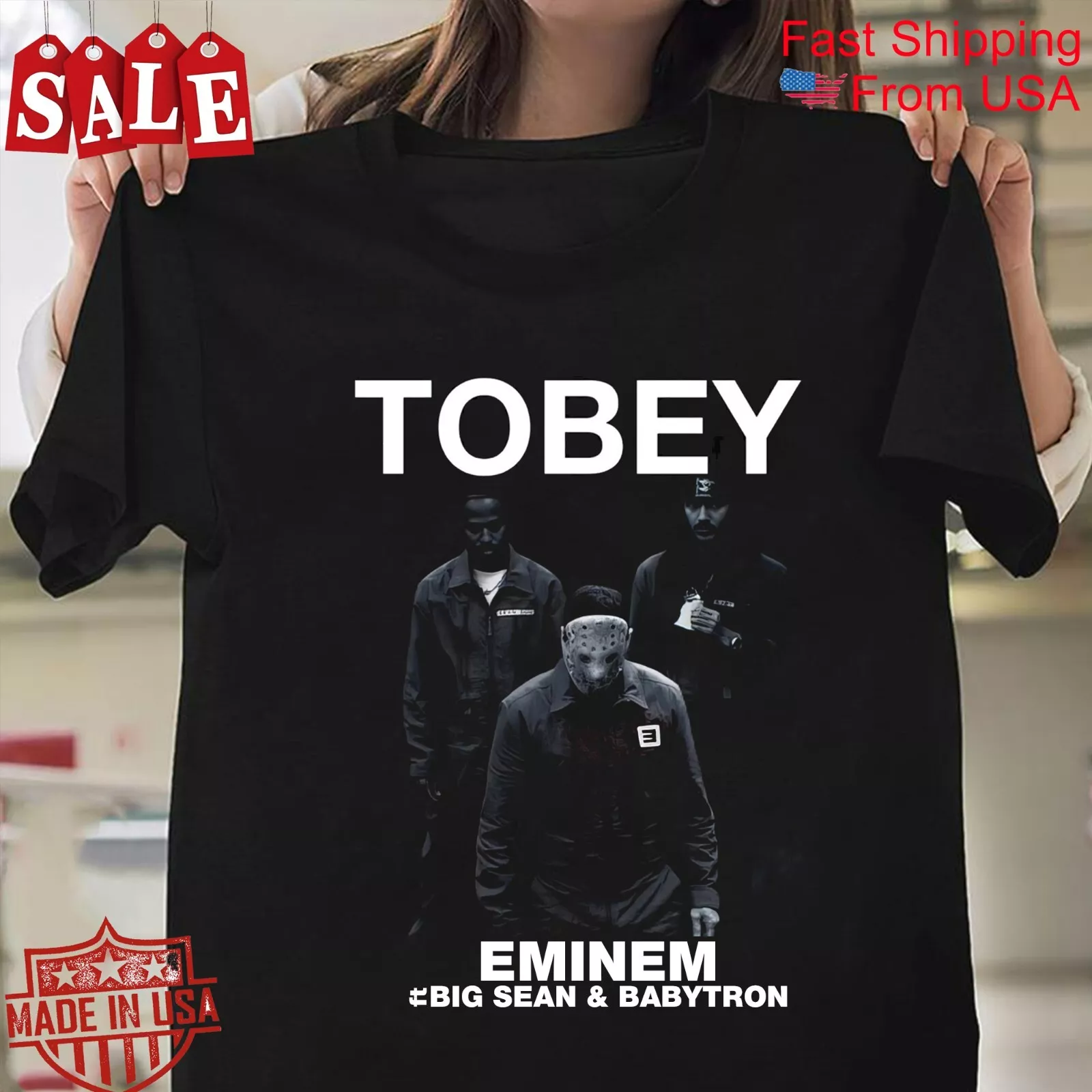 Eminem Tobey Ft. Big Sean & Babytron Gift For Fans Unisex S-5xl Shirt ...