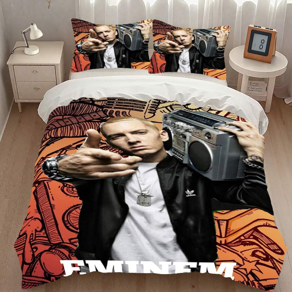 Eminem Toddler Bedding Set Comforter Girls Boys Pillow Gifts Christmas ...