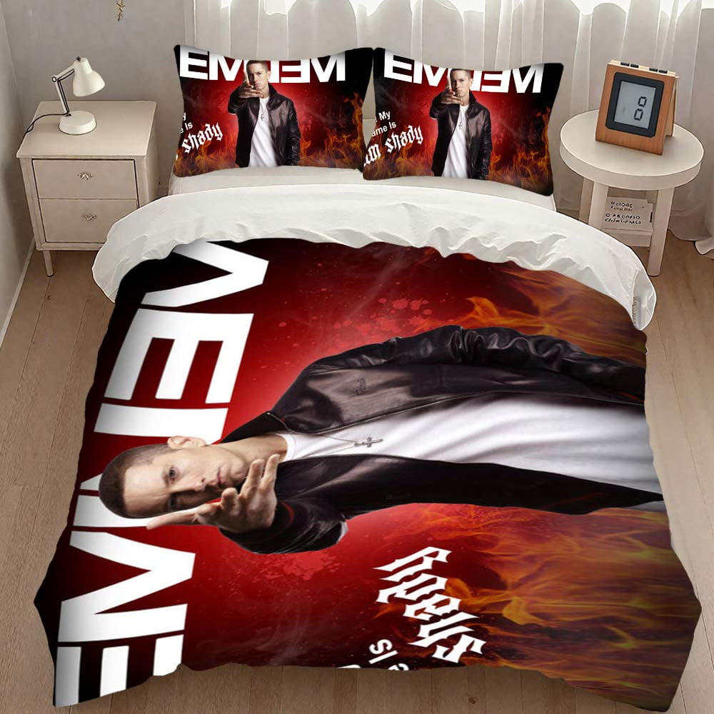 Eminem Toddler Bedding Set Gifts Comforter Girls Boys Pillow Christmas ...
