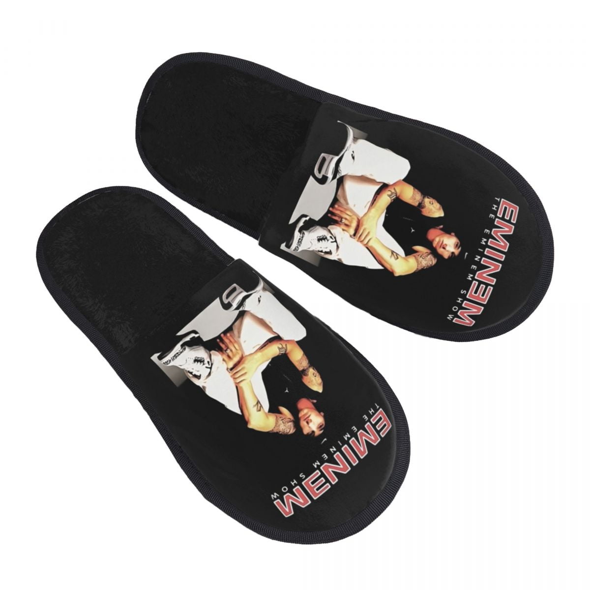 Eminems Logo Memory Foam Slippers Women Cozy Warm American Pop Music ...