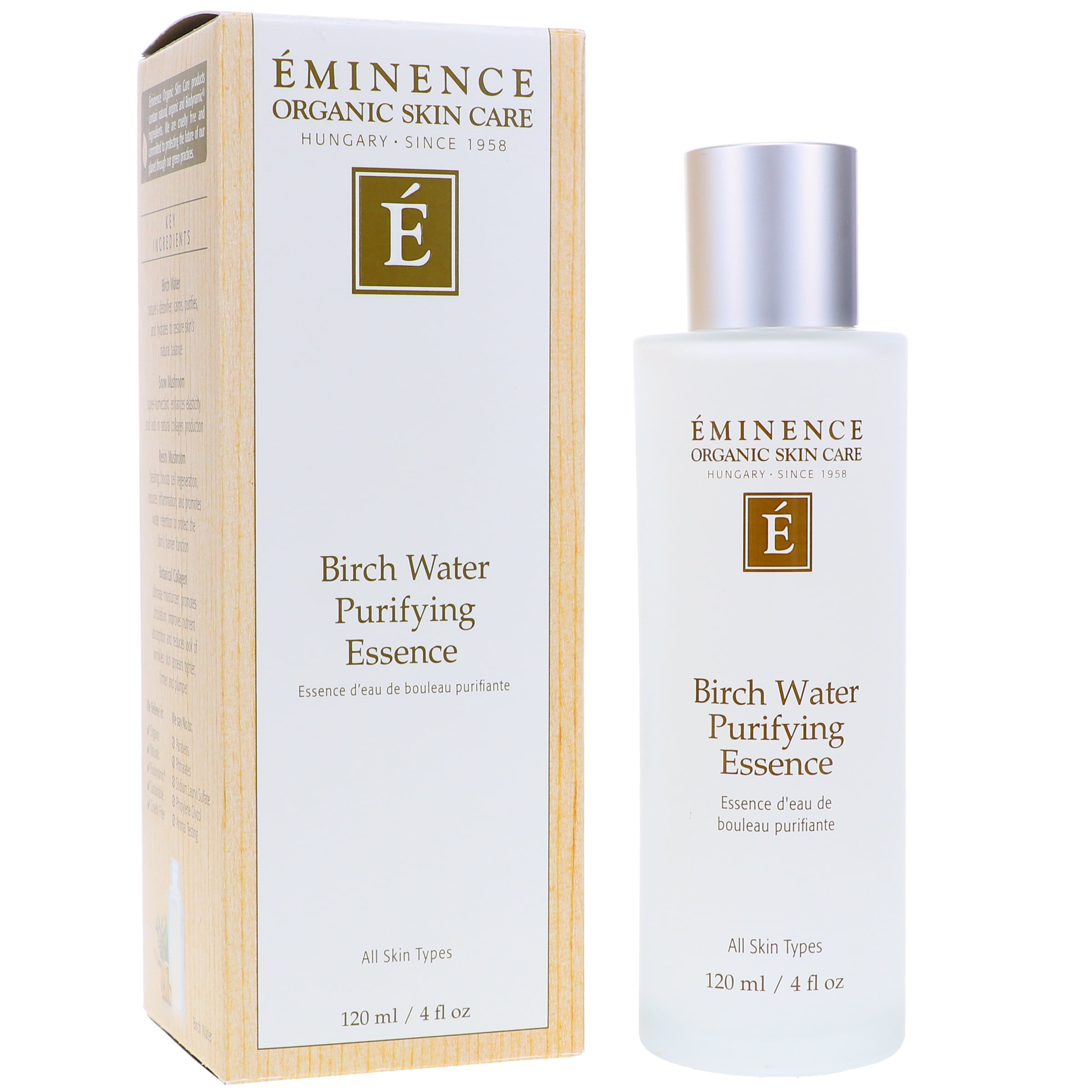Eminence Organic Skin Care Birch Water Purifying Essence Toner, 4 oz ...