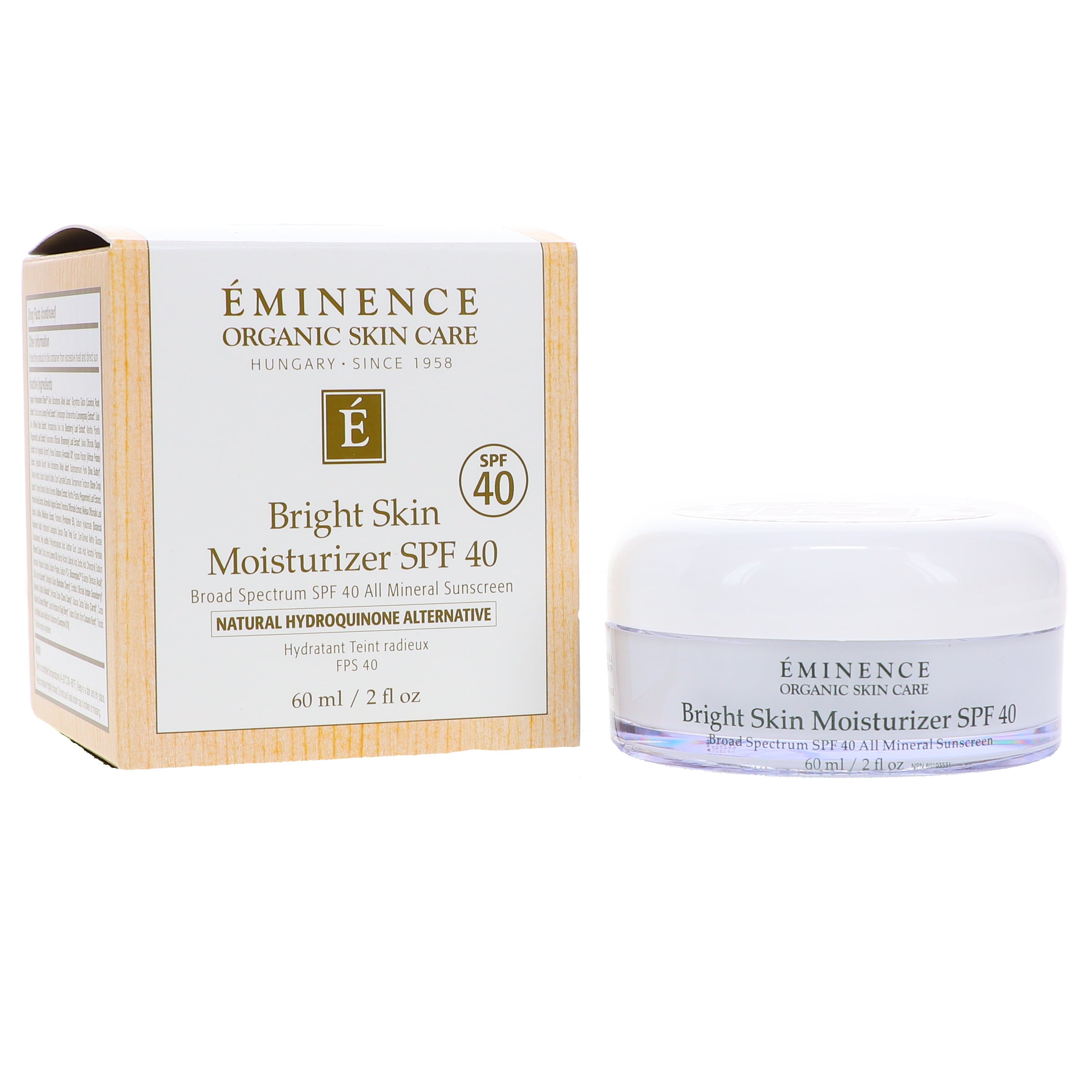 Eminence Bright Skin Moisturizer Spf 40 2 Oz