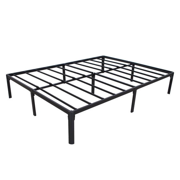 Emiosmt 18in No Screws Design King Size Metal Bed Frame,Easy Assembly ...