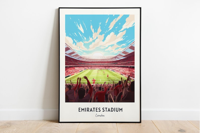 Emirates Stadium Print, College Dorm Print, London, College Football ...