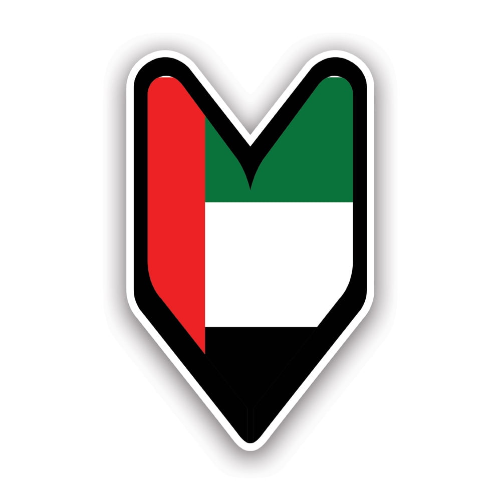 Emirati Driver Badge Sticker Decal - Self Adhesive Vinyl - Weatherproof ...