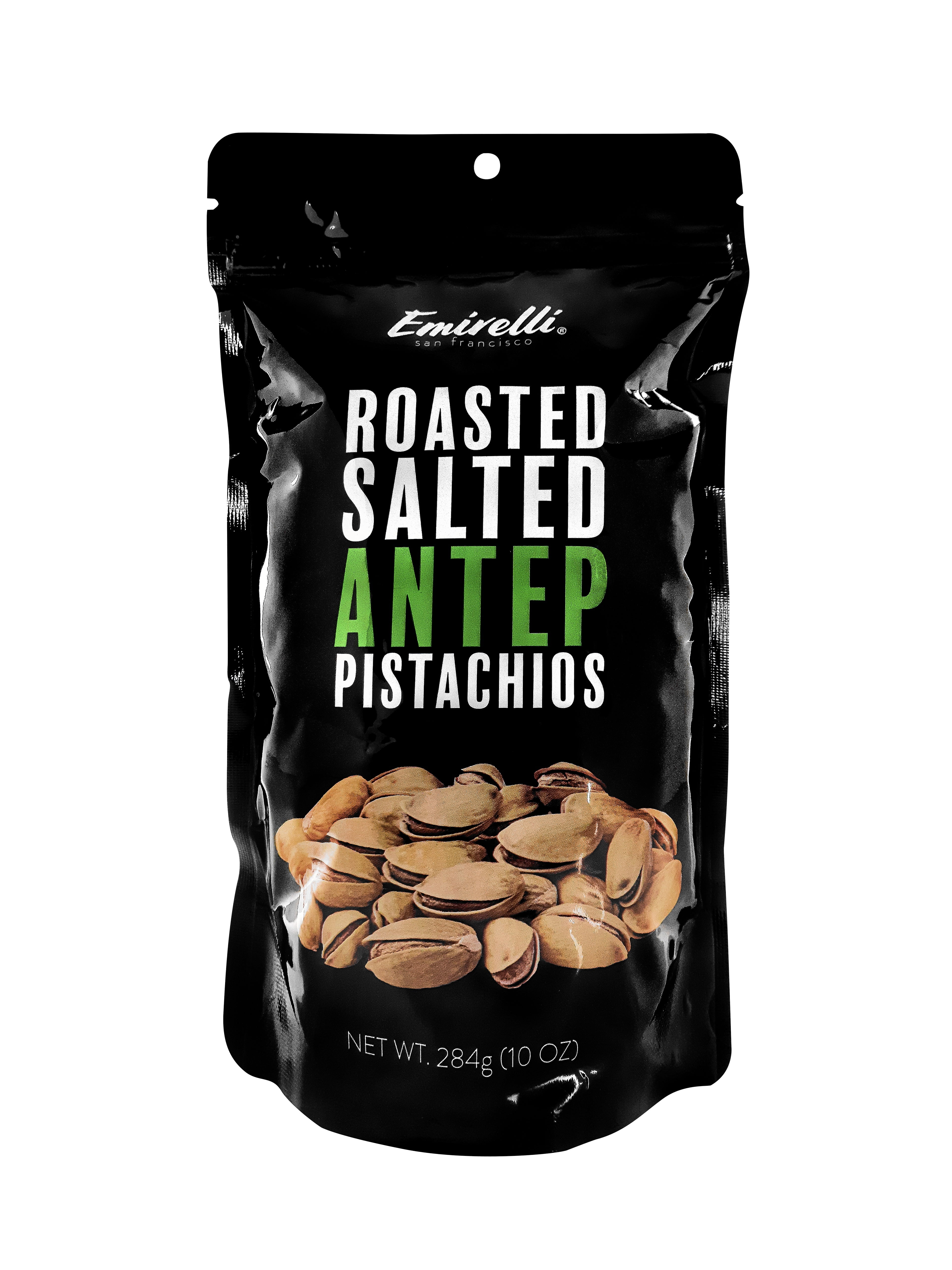 Emirelli PRO284 Turkish Pistachios, Roasted & Salted, High-Quality, 10 ...