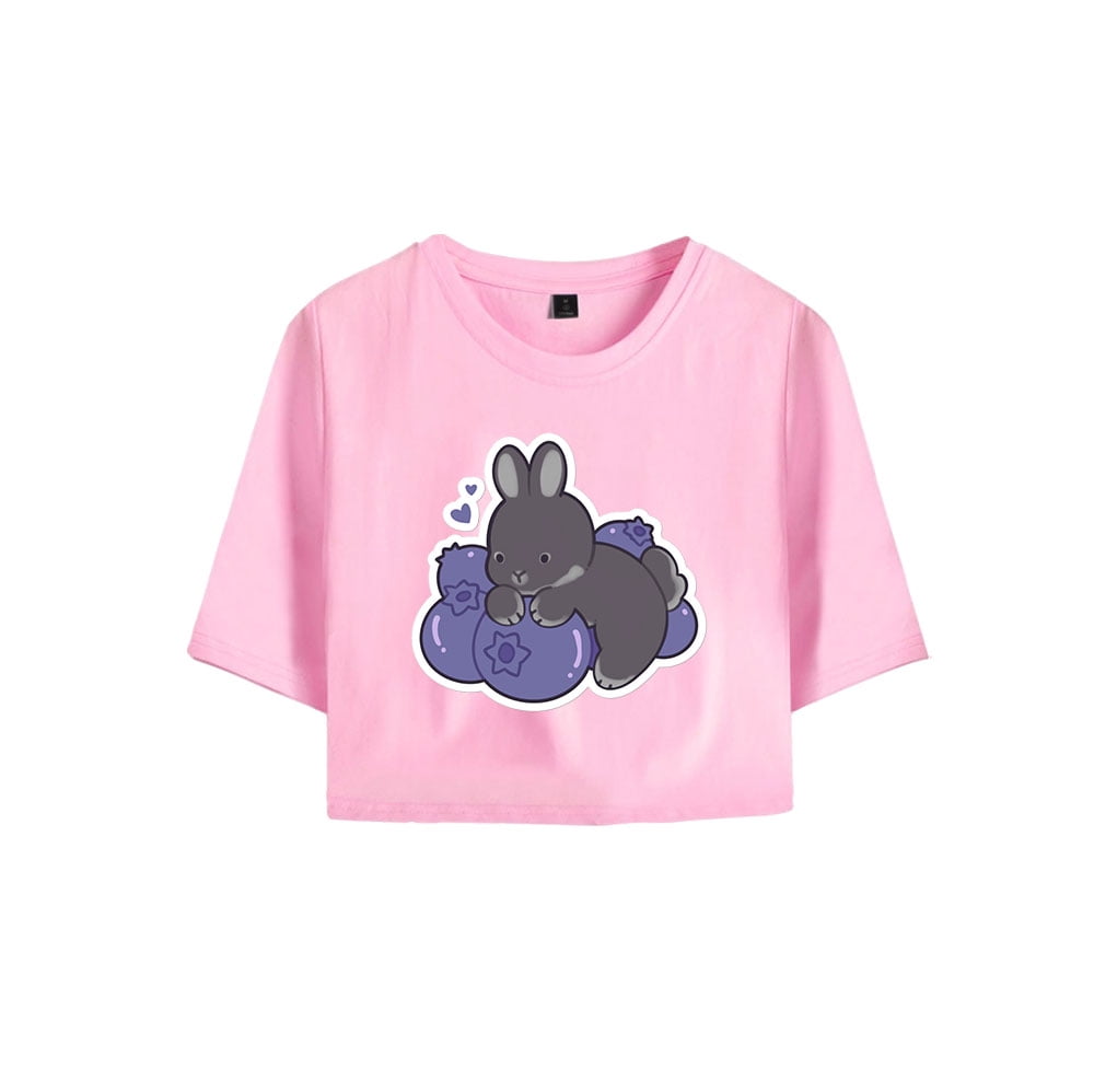 Emiru Merch Blueberry Bun Crop Top Fashion Graphic T-shirt Women Girl ...