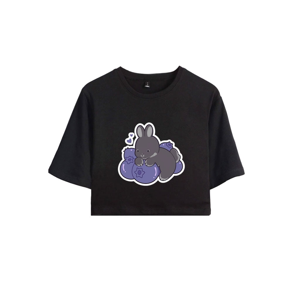 Emiru Merch Blueberry Bun Crop Top Fashion Graphic T-shirt Women Girl ...