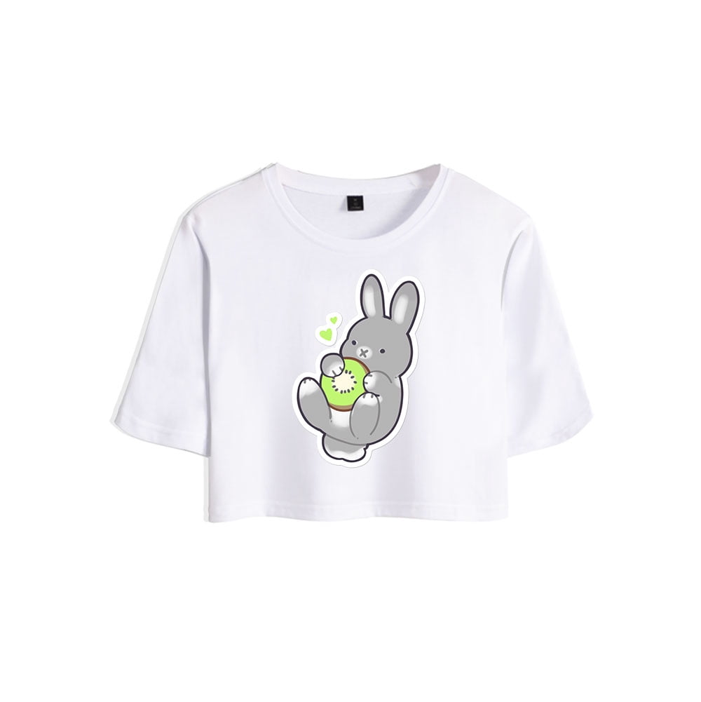 Emiru Merch Kiwi Bun Crop Top Fashion Graphic T-shirt Women Girl Short ...