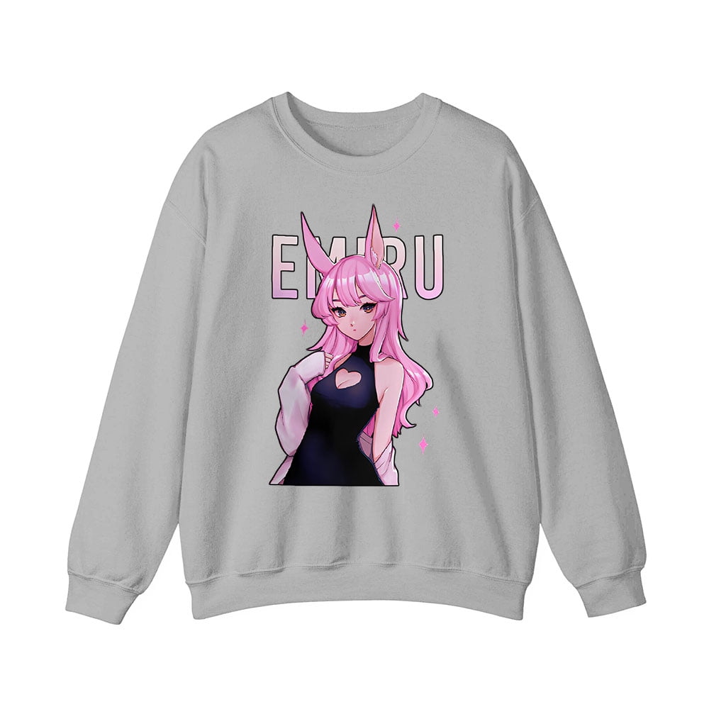 Emiru Merch Logo Crewneck Sweatshirt Unisex Men Women Long Sleeve ...
