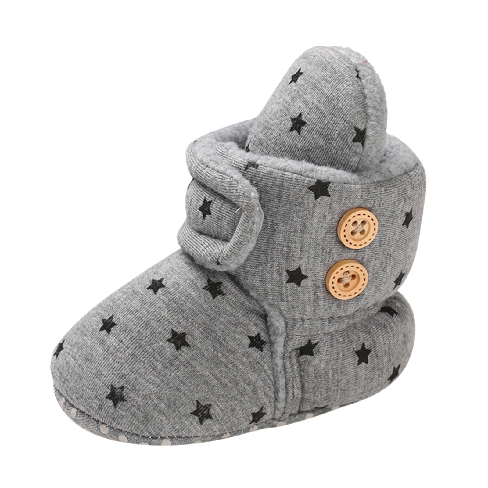 Emitonse Baby Unisex Walking Shoes Cotton Baby Booties Cozy Crib Shoes ...