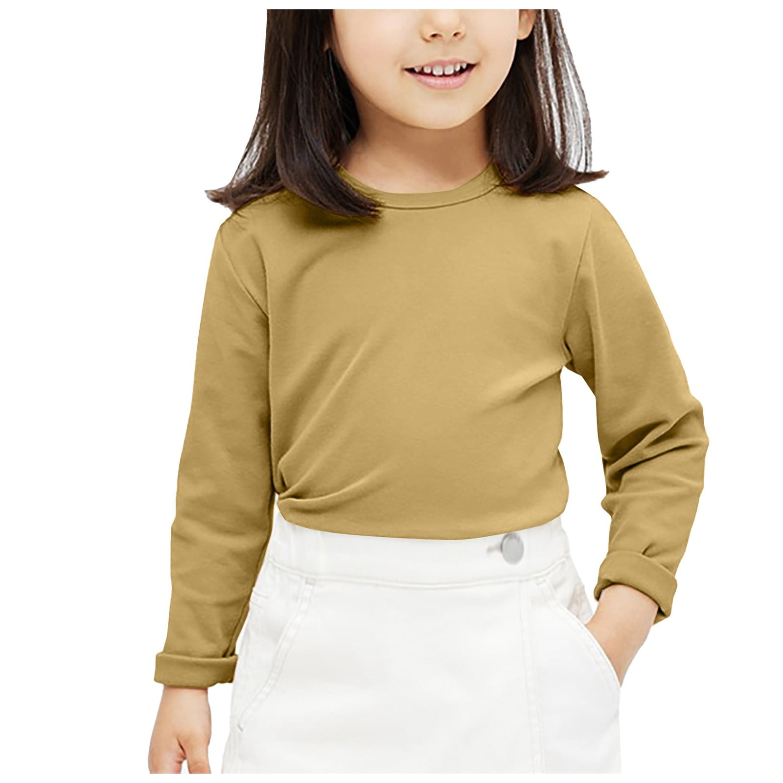 Emitonse Toddler Girls' Long Sleeve Tees Baby Girl Long Sleeve Blouses ...