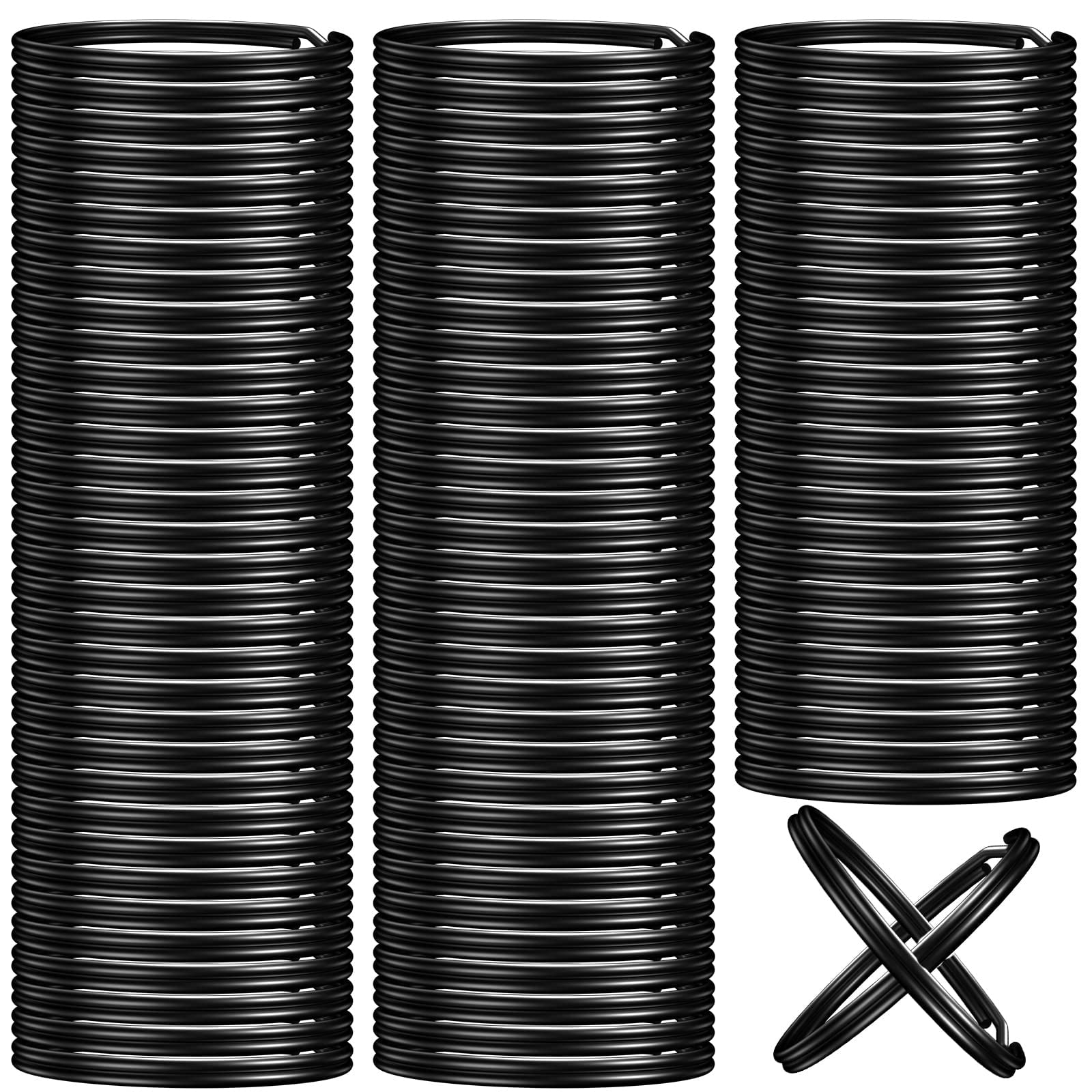 Emlimny 100 Pcs Metal Key Rings, Split Bulk Keyrings for Keychain and ...