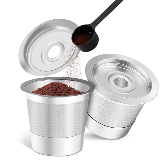 Ustris 2 Pack Reusable K-Cups Coffee Pods for Keurig, Universal ...
