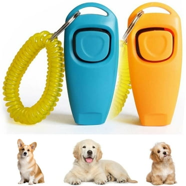 2 in 1 Dog Training Clicker and Whistle for Pet Behavior Obedience ...