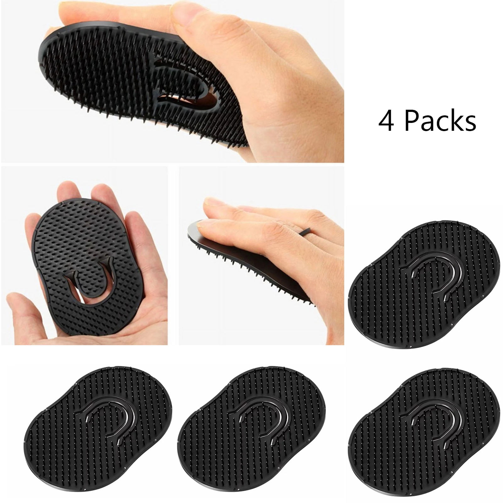 Emlimny 4 Packs Pocket Palm Combs, Shampoo Comb, Pocket Hair Comb ...