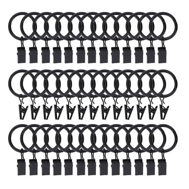 Mainstays Black Curtain Clip Rings, Set of Seven - Walmart.com