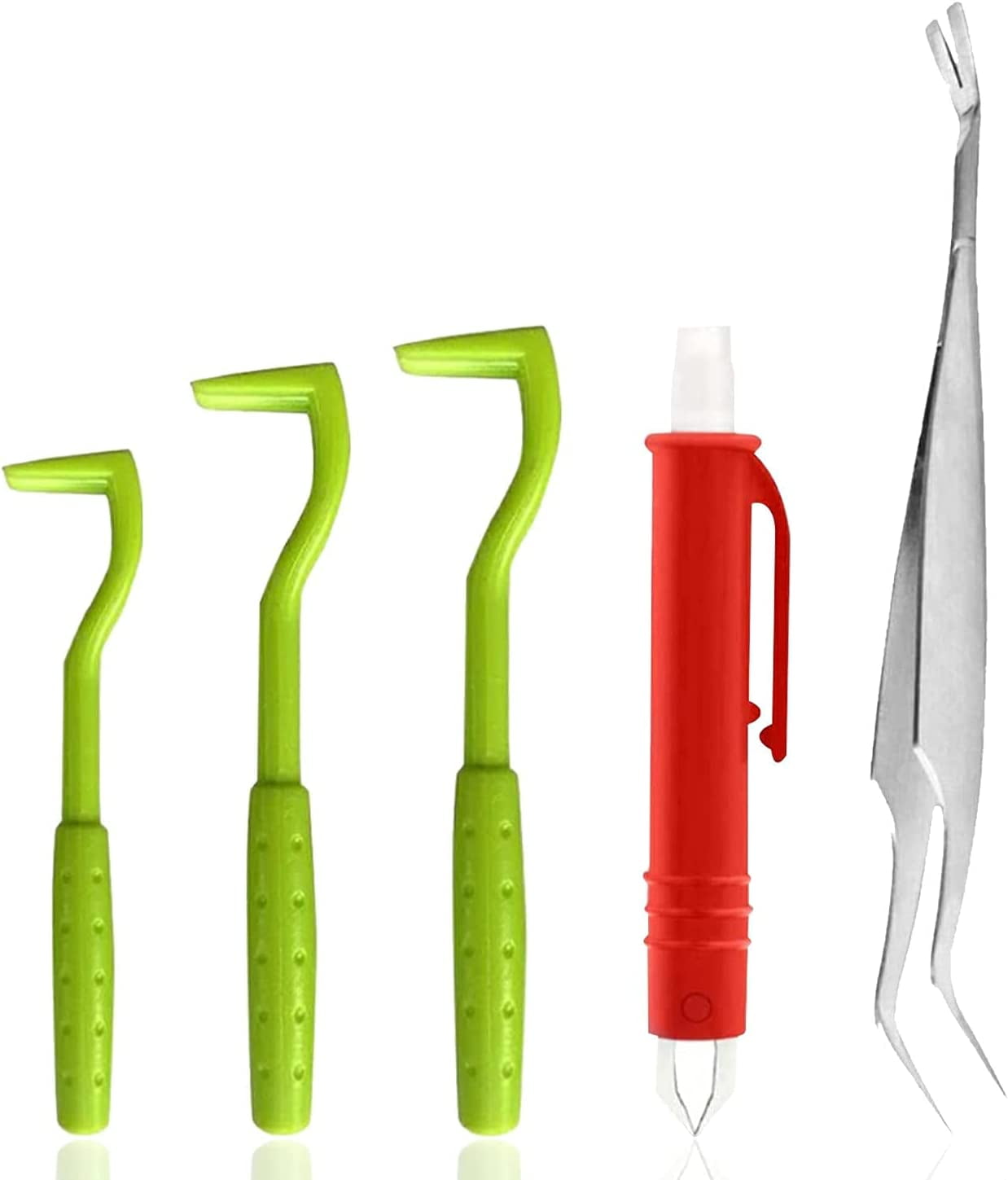 Emlimny 5PCS Tick Removal Tool Kit, Tick Twister, Puller, Tweezers, Pet ...