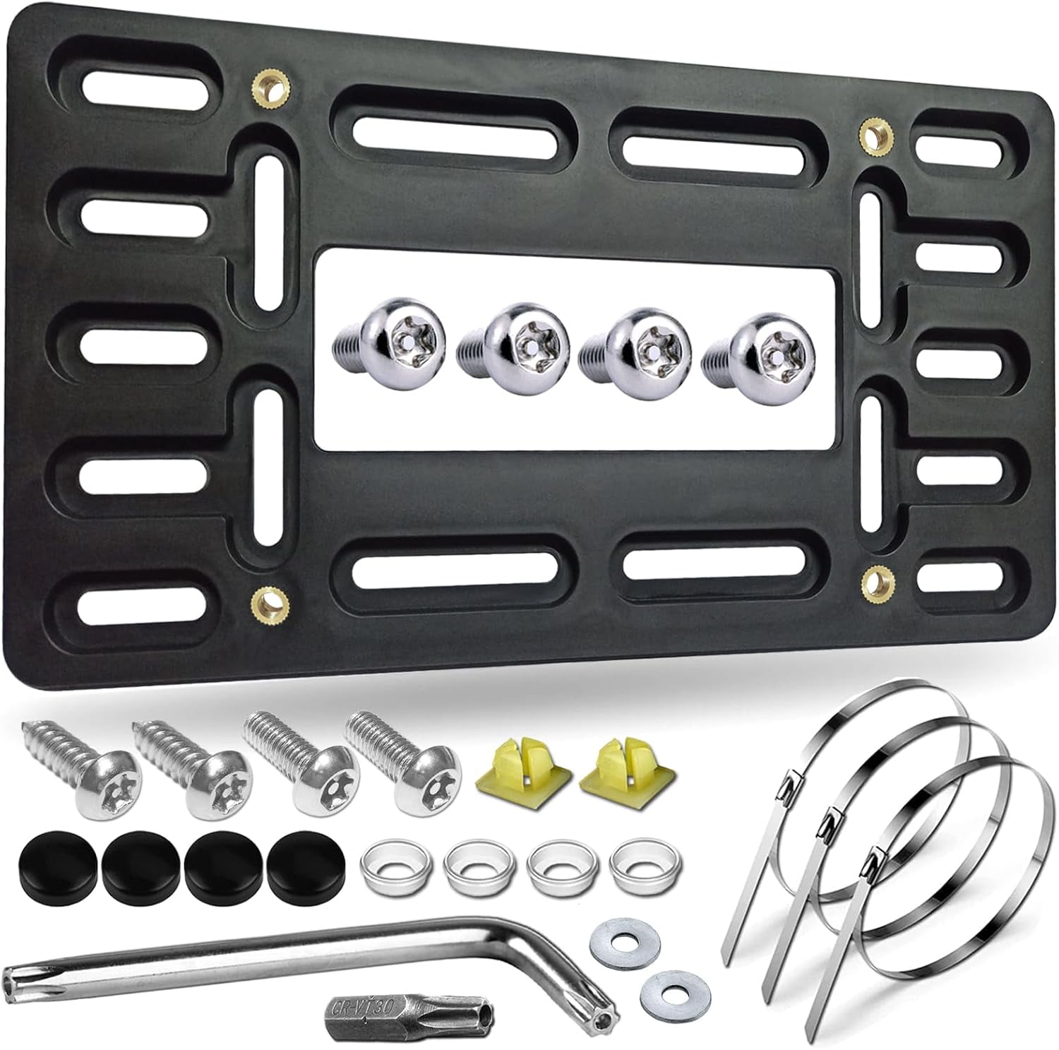 Emlimny Front License Plate Bracket Holder - Universal Front Bumper ...