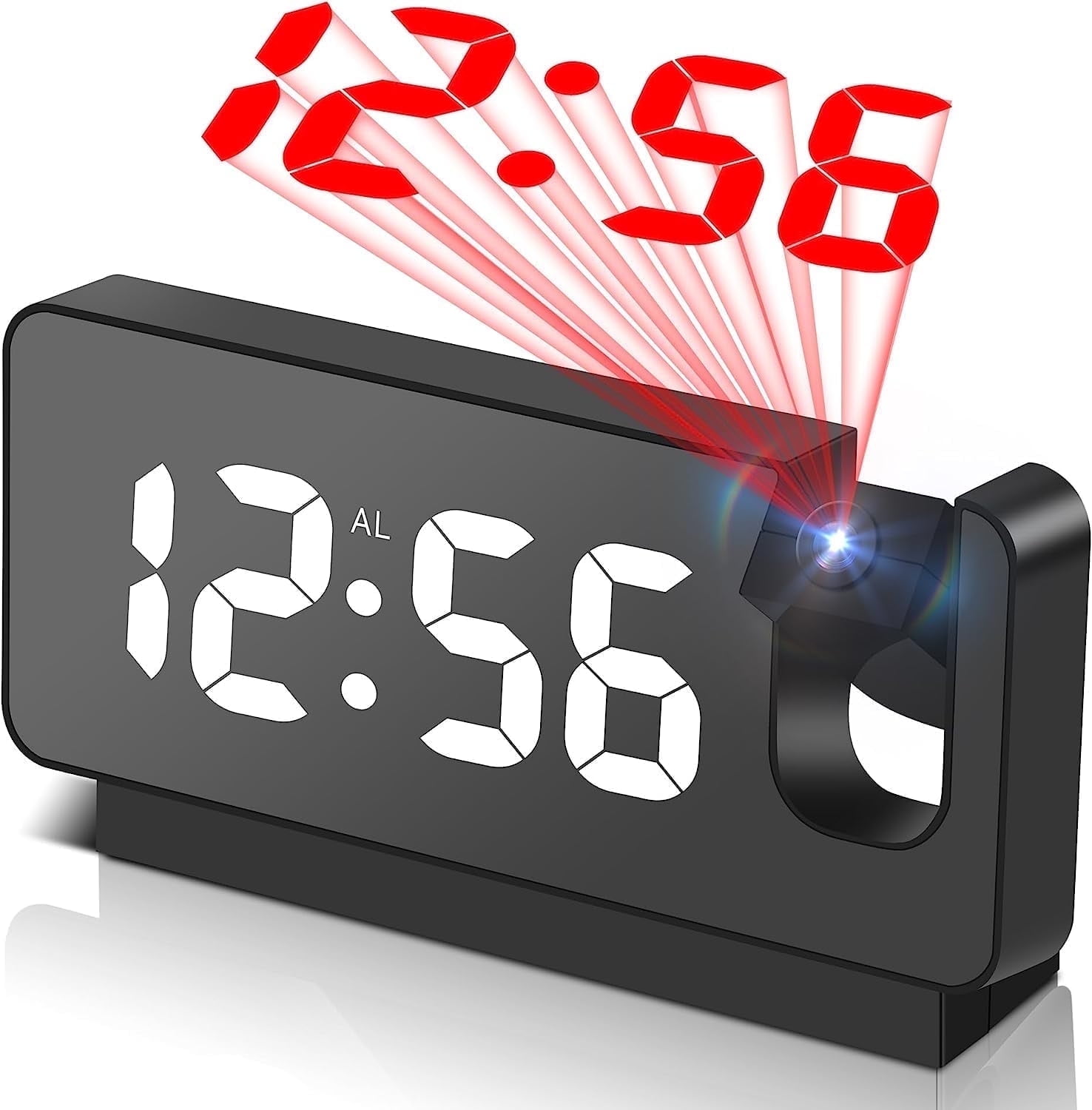 Emlimny LED Projection Alarm Clock with Temperature Display, Sleep ...