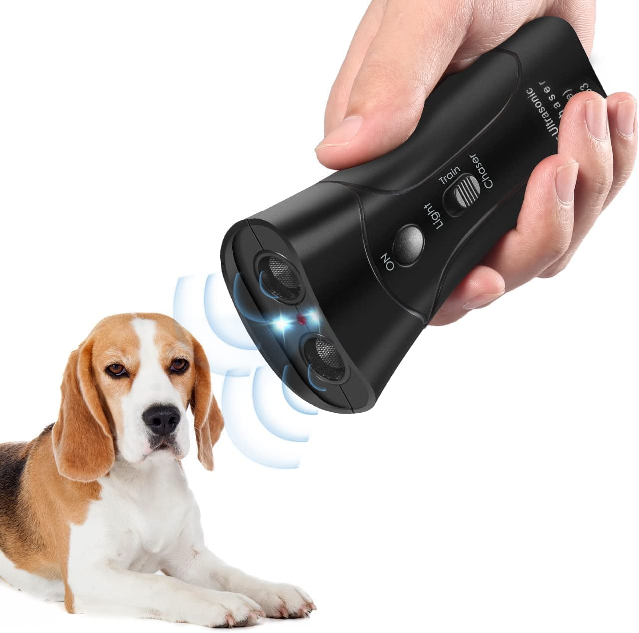 Emlimny Dual Sensor LED Bark Control Device with Ultrasonic Sound ...
