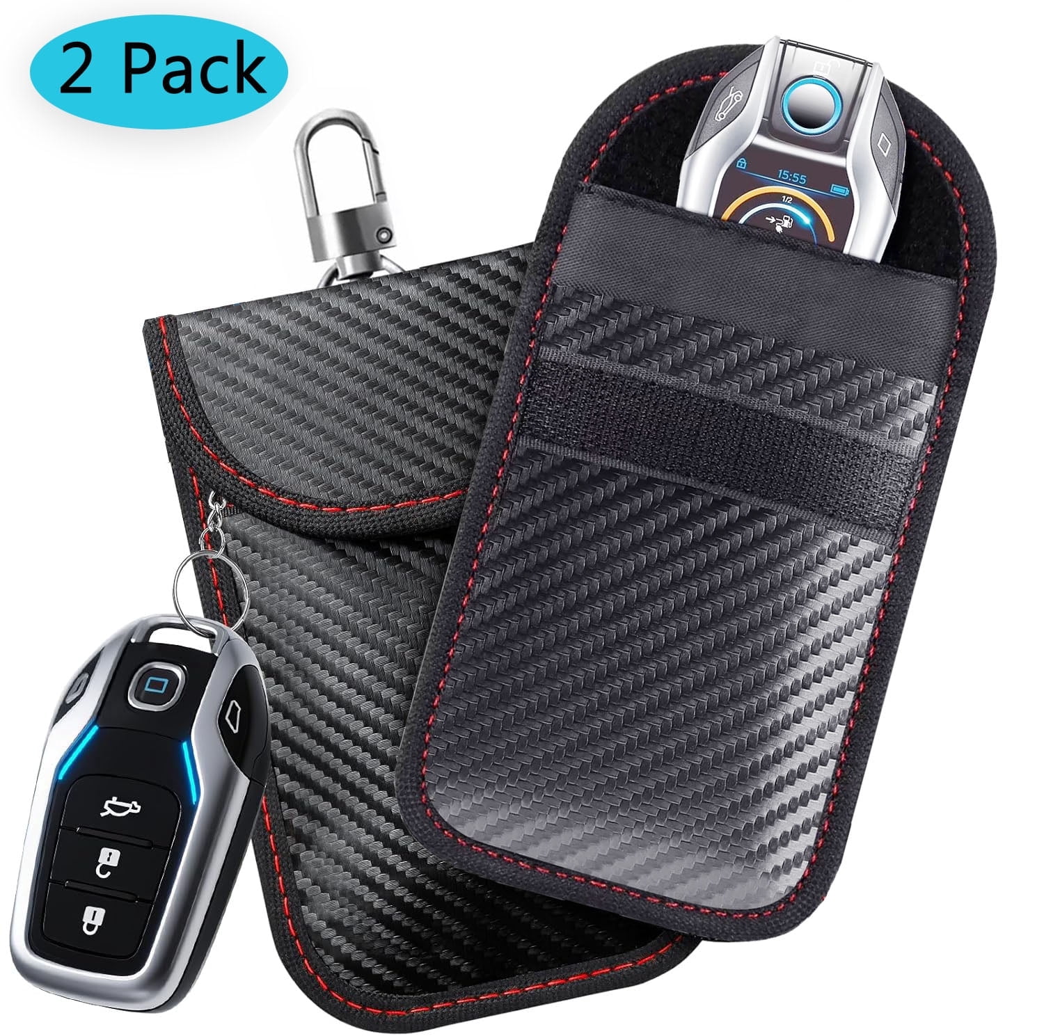 Emlimny, Faraday Bag for Key Fob, Medium Size, 2 Pack Black - Walmart.com