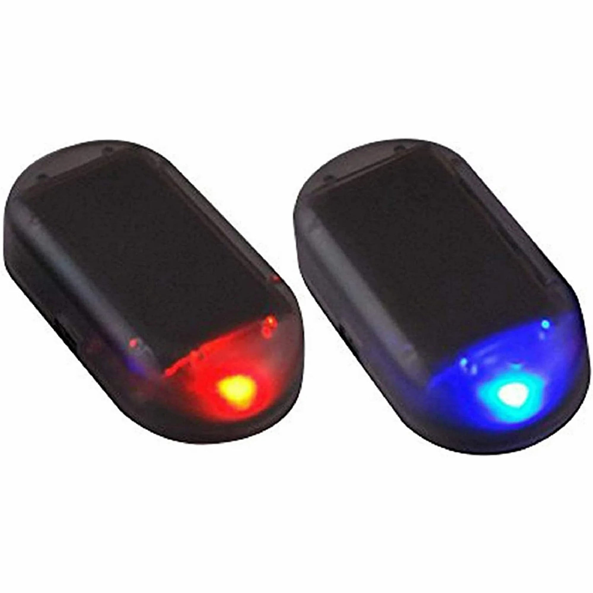 Emlimny 2-Pack Solar Powered Anti-Theft LED Flash Warning Light, Car ...