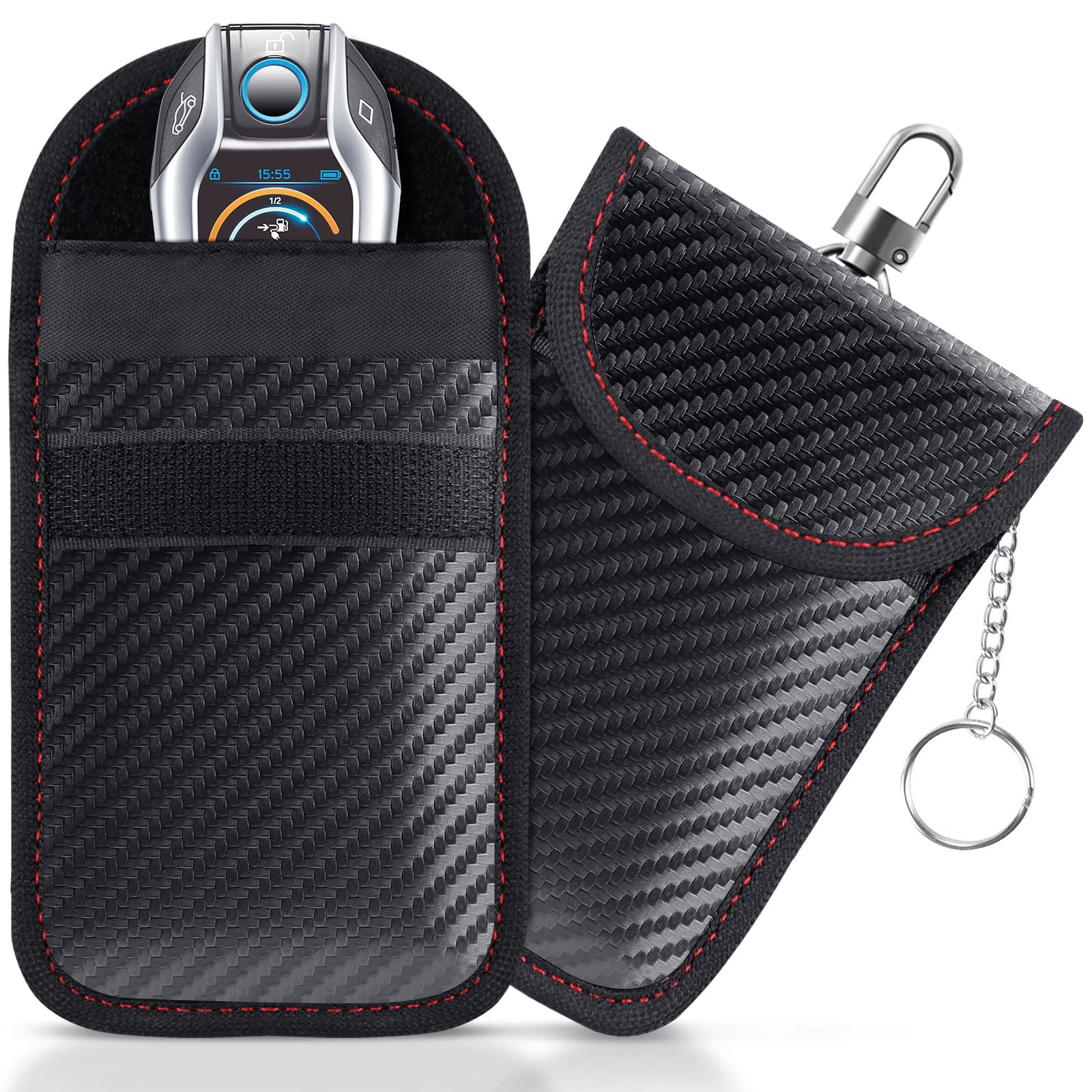 Emlimny Small Size Faraday Bag for Key Fob(2 Pack), Faraday Cage ...