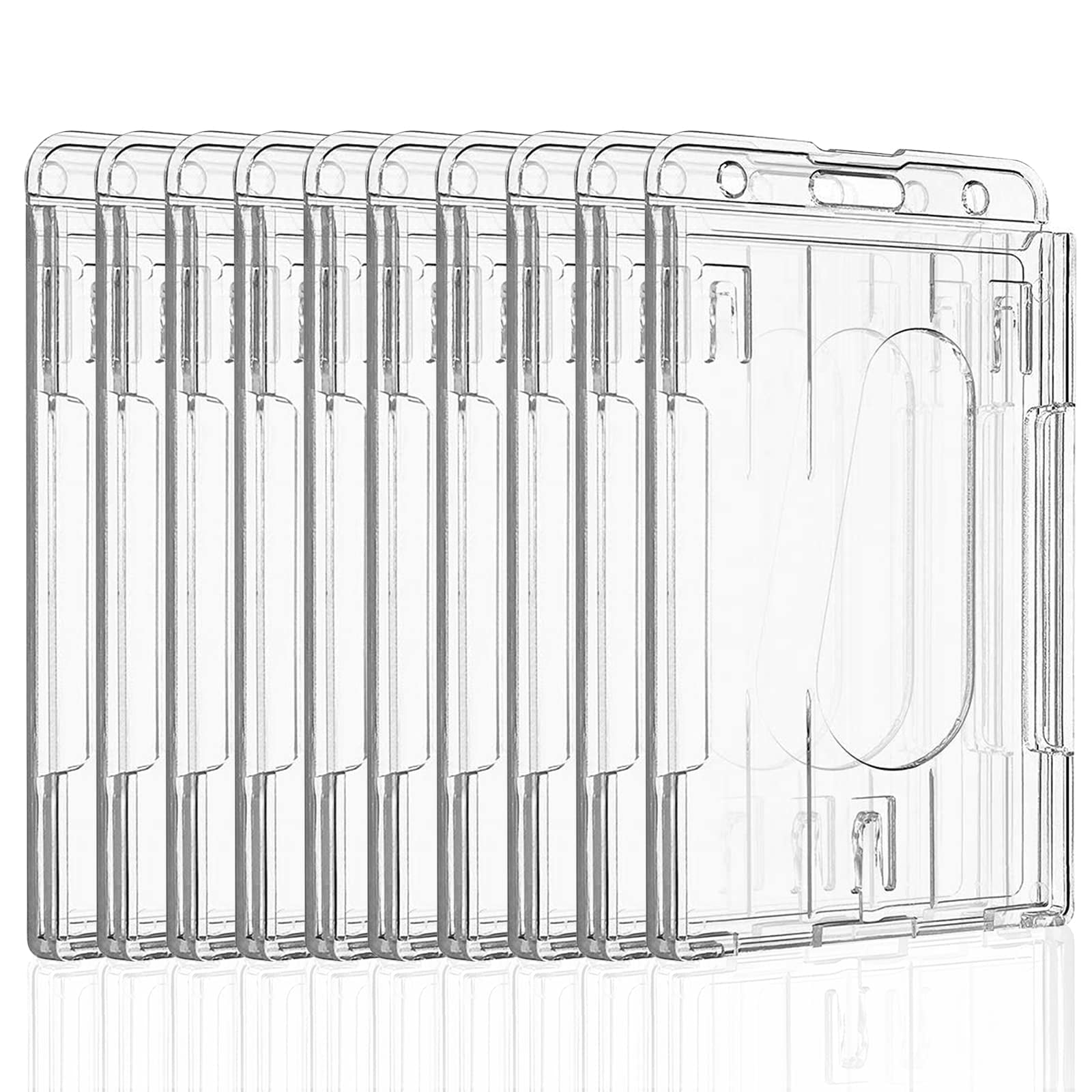 Emlimny Waterproof Badge and ID Holders, clear badge sleeve for ID ...