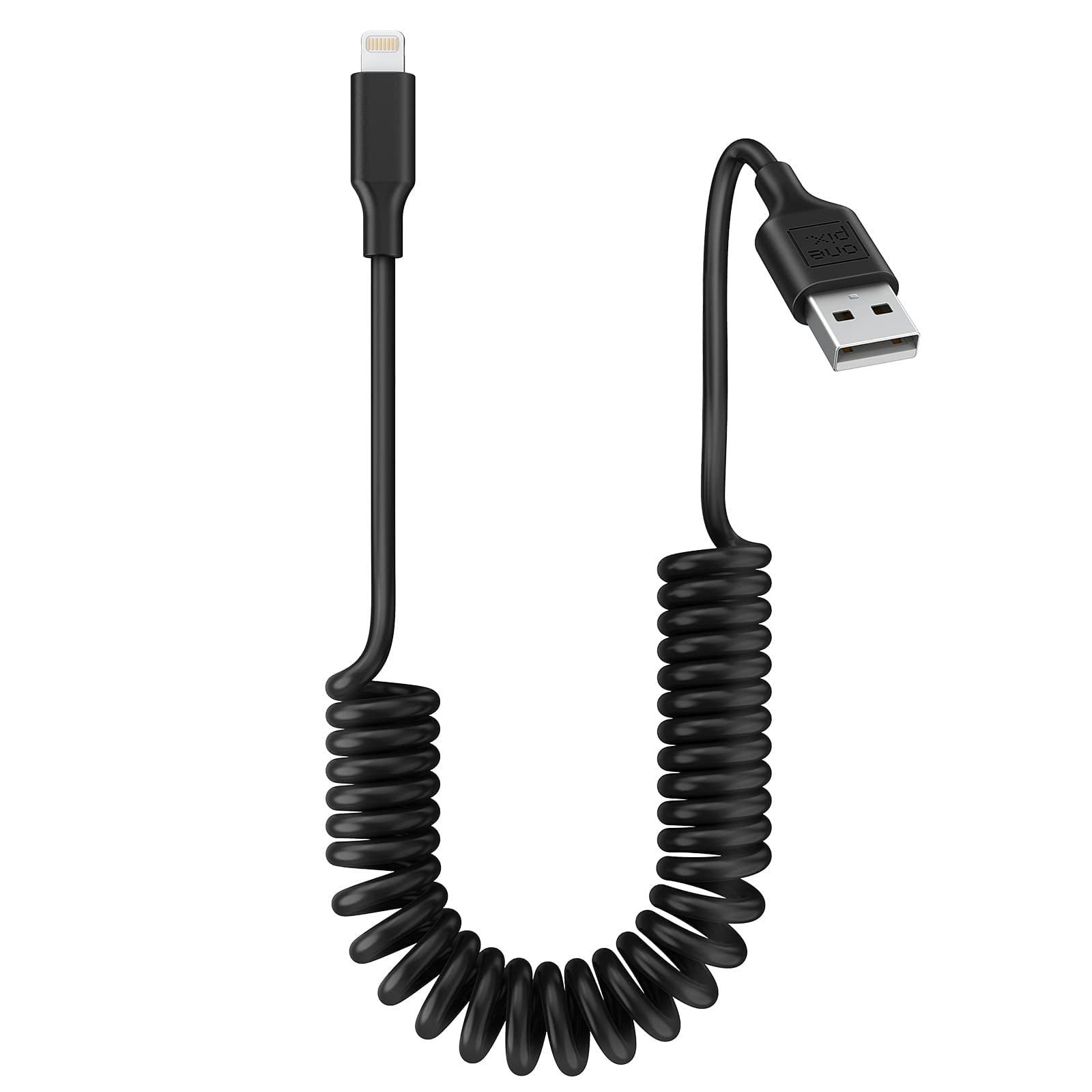Emlimny iPhone Charger Cable for Car (3 ft), MFi Certified Coiled ...