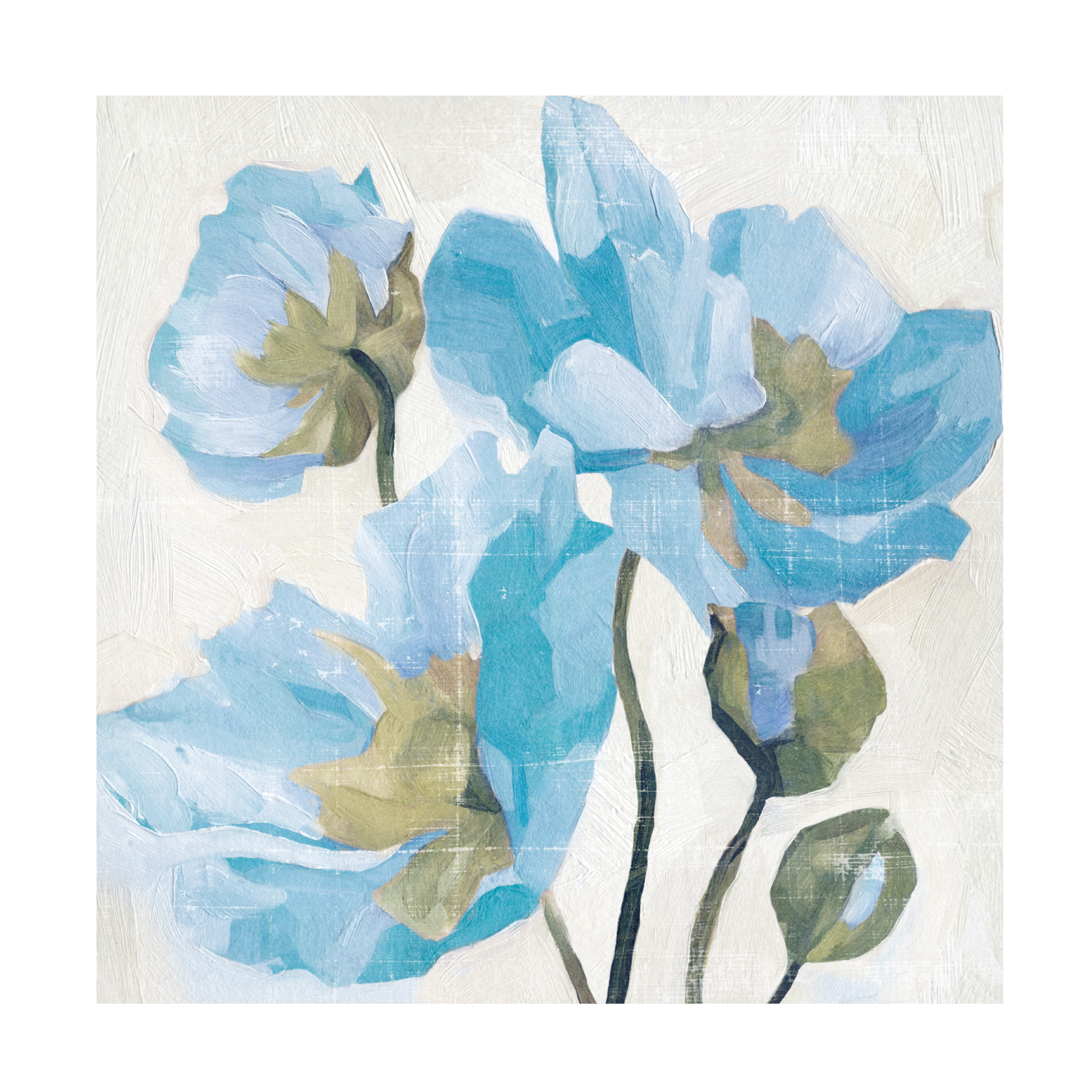 Emma Caroline 'Azure Peony I' Canvas Art - Walmart.com