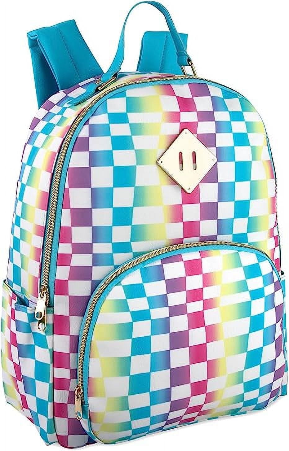 Emma & Chloe Vegan Leather Backpack, Rainbow - Walmart.com