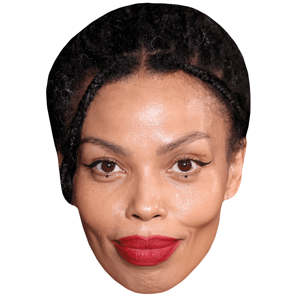 Emma Dabiri (Lipstick) Celebrity Mask, Flat Card Face, Fancy Dress Mask ...