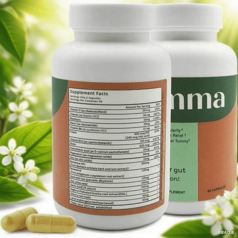 Emma Daily Digestive Capsules – 1 Pack (60 Caps) – Supports Regular ...