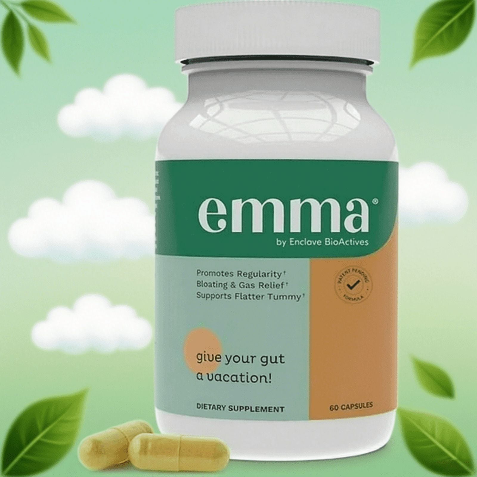 Emma Daily Digestive Fix 1Pack (60 Caps) - Gut Cleanse with Leaky Gut ...