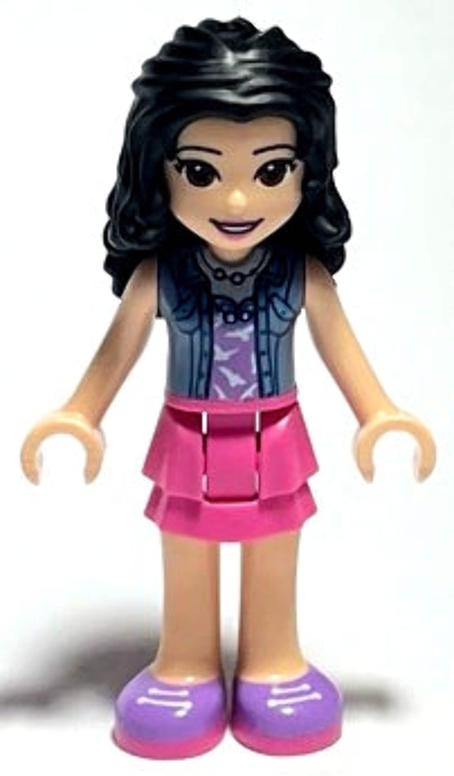 Emma (Dark Pink Layered Skirt, Sand Blue Top with Birds)- LEGO Friends ...