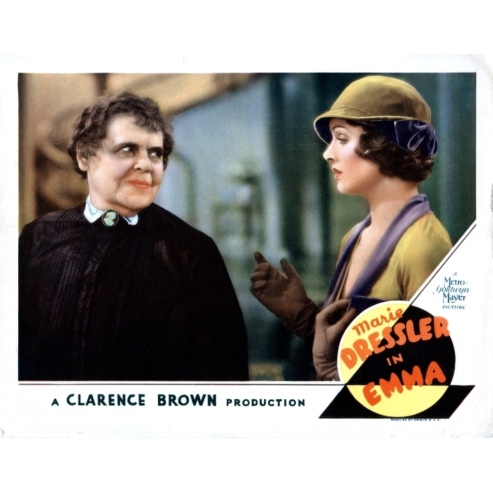 Emma From Left Marie Dressler Myrna Loy 1932 Movie Poster Masterprint ...