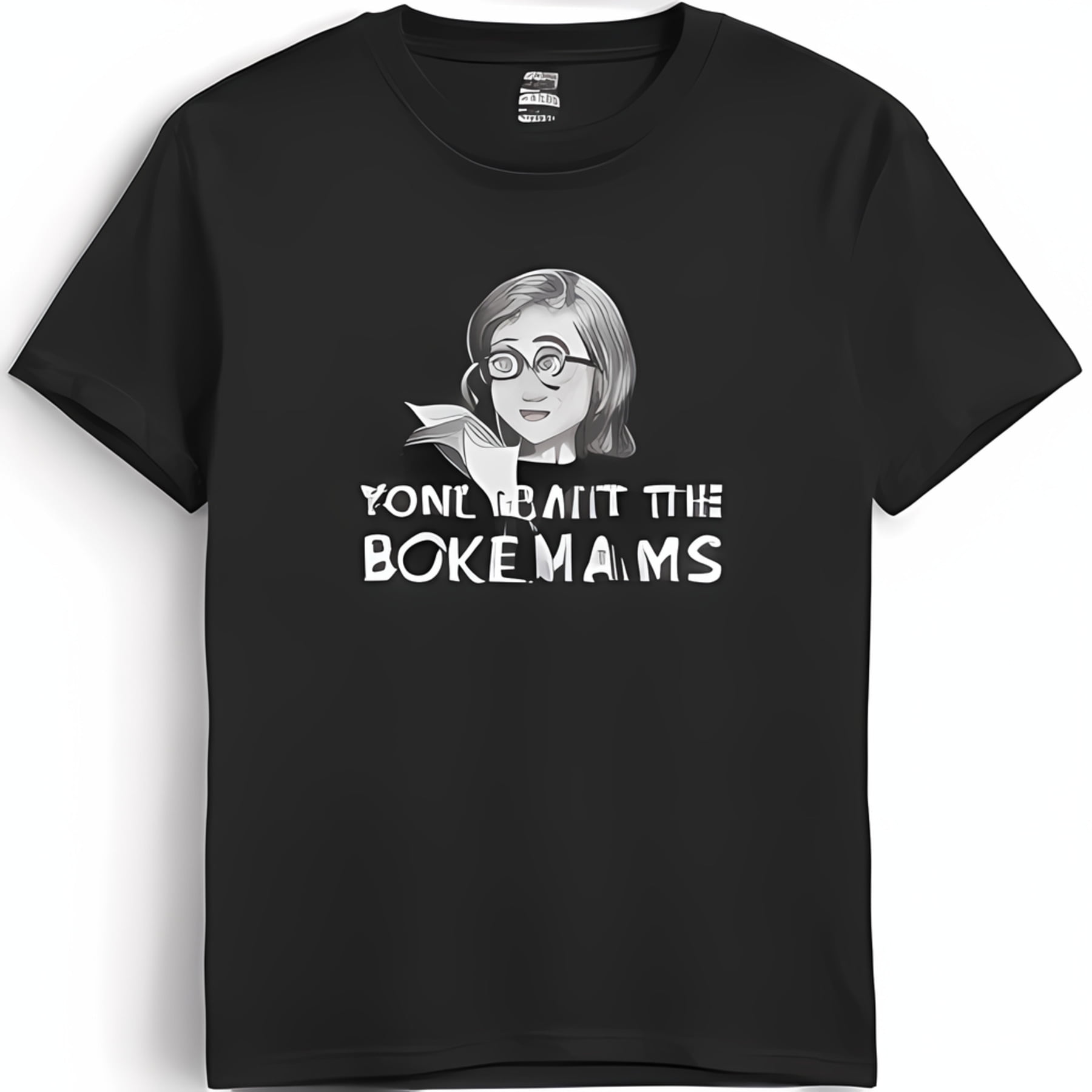 Emma Geary Style Mother Illustration Black T-Shirt Design Print ...