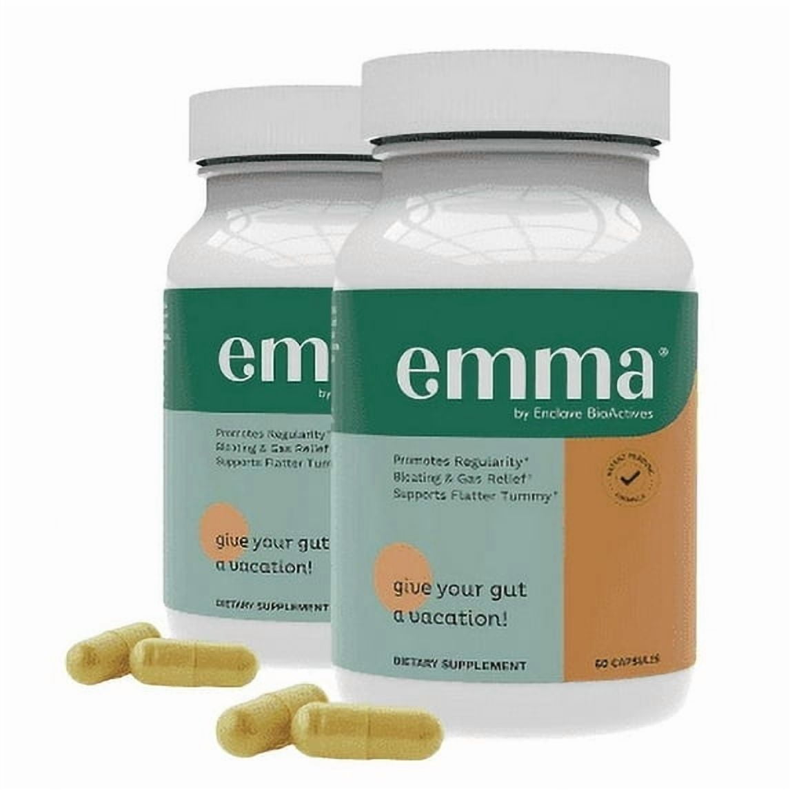 Emma Gut Health 2 Pack (60 Capsules Each): Support Regular Bowel ...