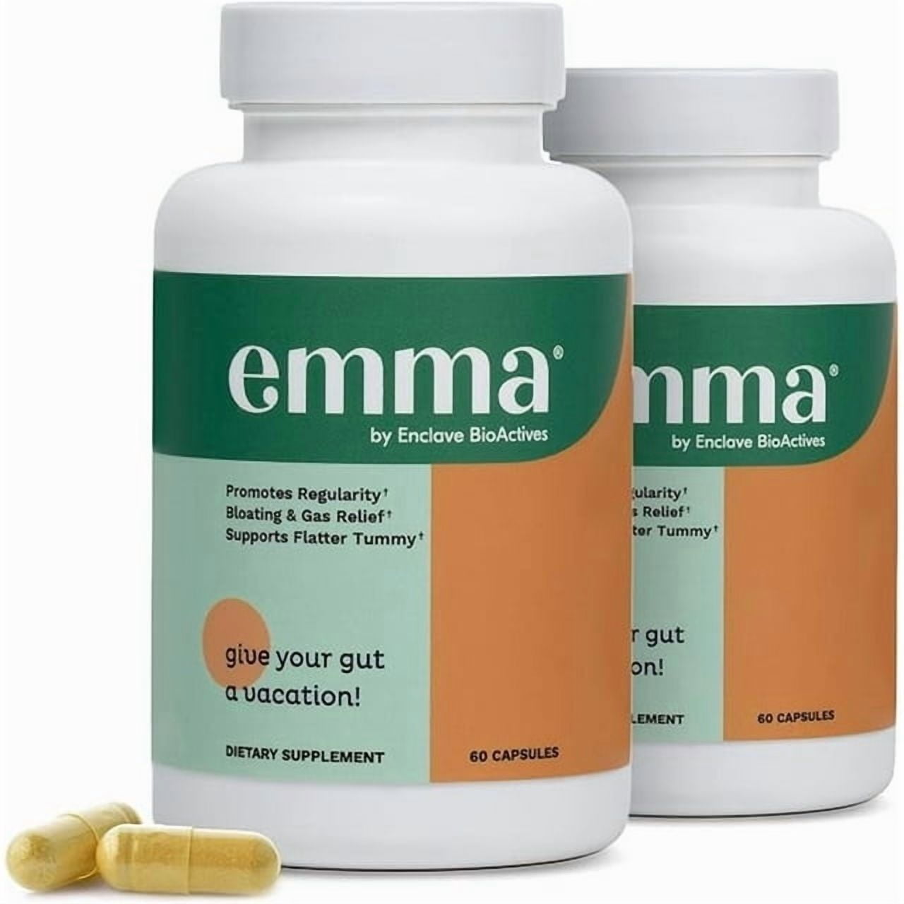 Emma Gut Health 2Pack – 60 Capsules Each, Gut Repair & Digestive ...