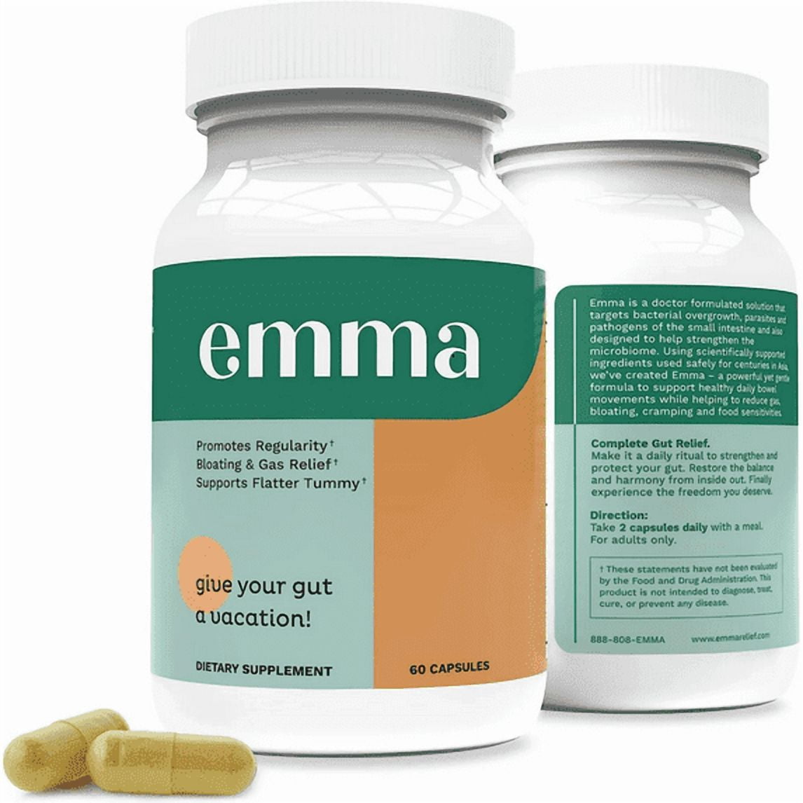 Emma Gut Health for Women 60 Capsules, relieve bloating, a boon for ...