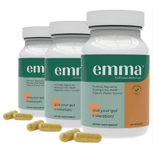 Emma Gut Supplement: Intestine Cleansing & Digestive Comfort in 60ct ...
