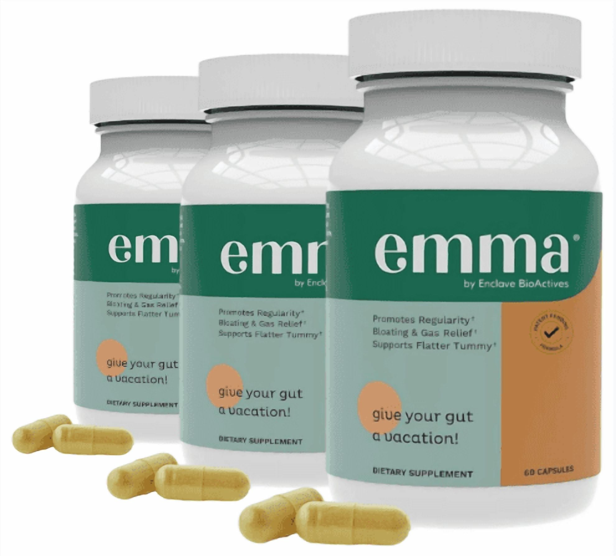 Emma Gut Wellness - (60 Capsules) | Go-To for Digestive Ease ...